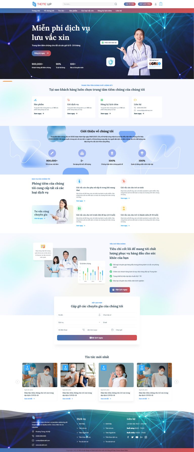 Theme wordpress phòng khám tiêm chủng 2 - Theme Wordpress Giá Rẻ - Mua Bán Theme WP Đẹp Chuẩn Seo