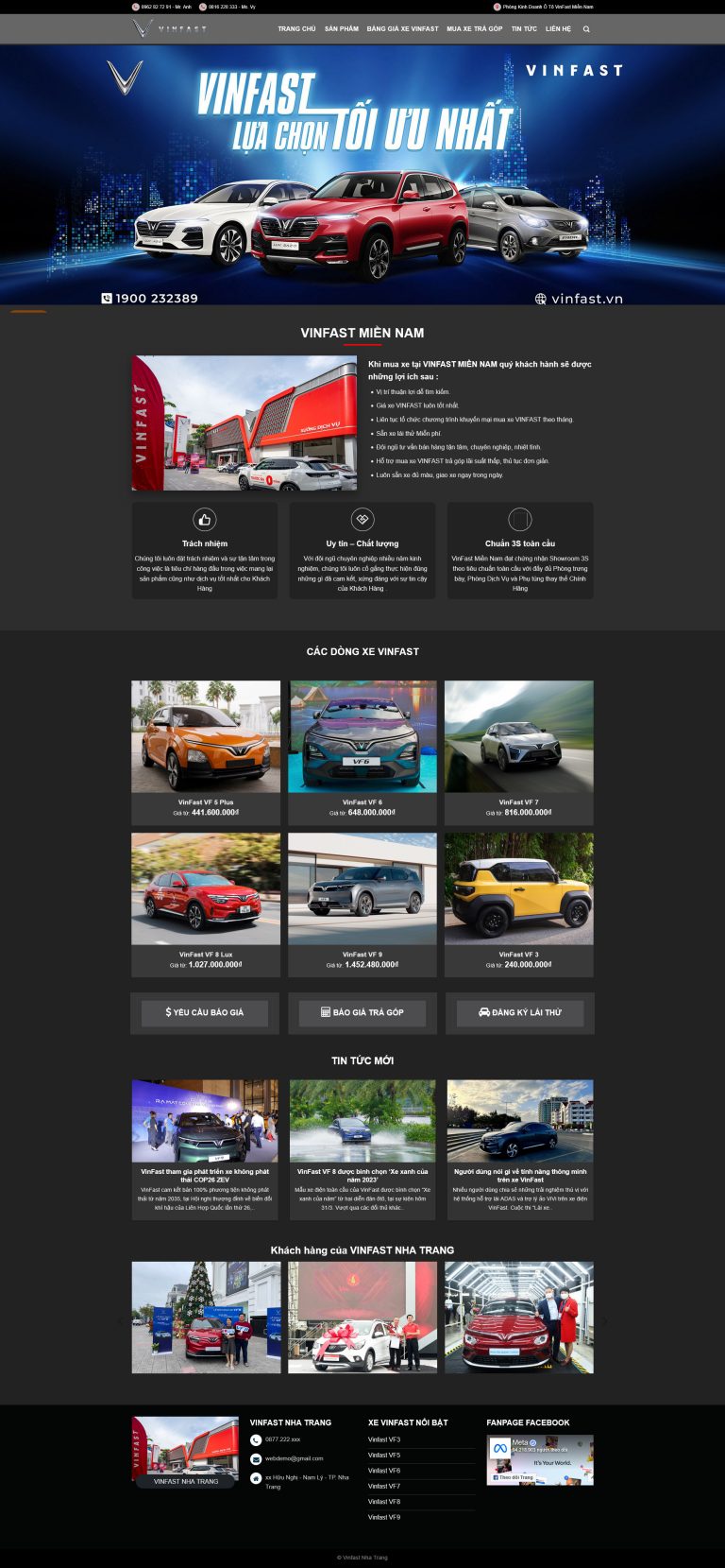 Theme wordpress bán xe vinfast 2 - Theme Wordpress Giá Rẻ - Mua Bán Theme WP Đẹp Chuẩn Seo